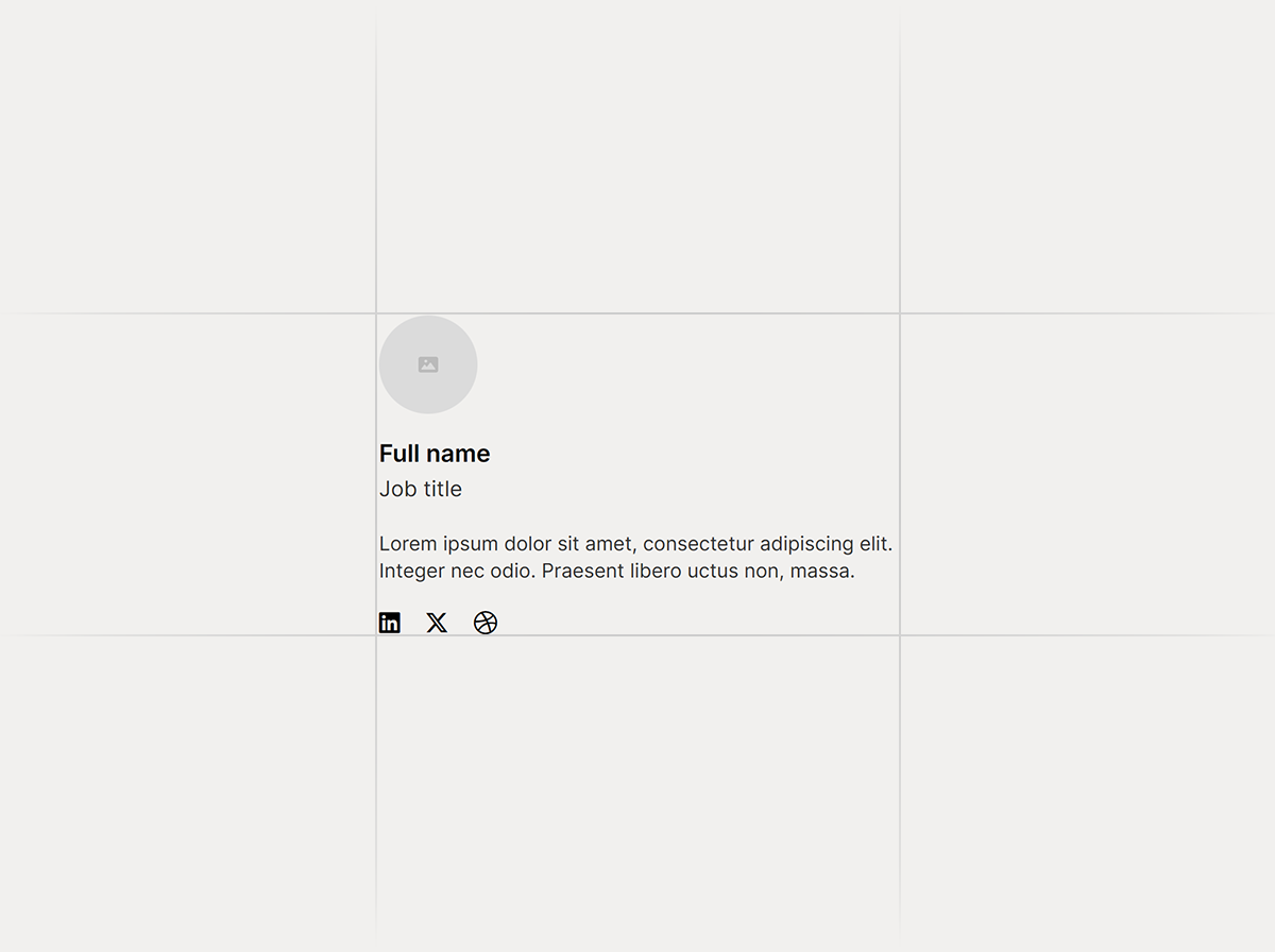 Team Card 01 – Bricks Component | Pixflow